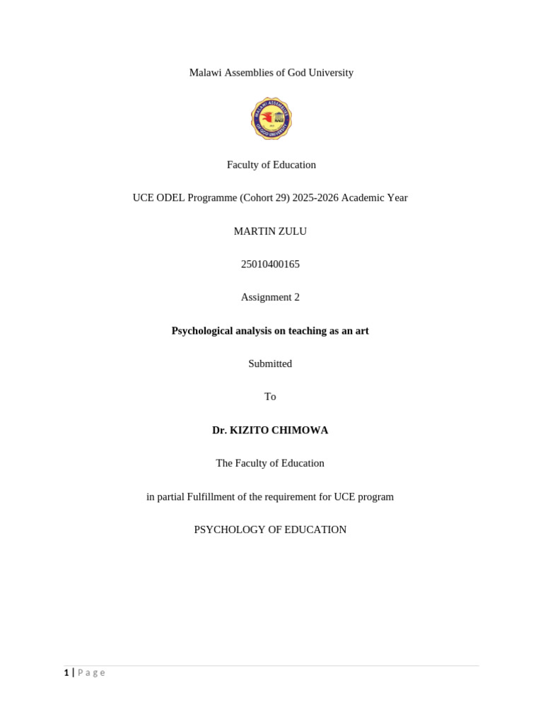 A Psychological Analysis On Teaching As An Art | PDF | Constructivism ...