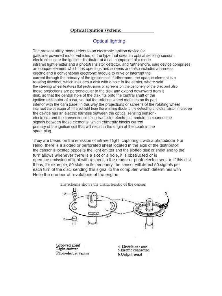Optical Ignition System Overview | PDF