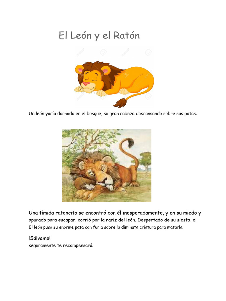 El León y El Ratón | PDF