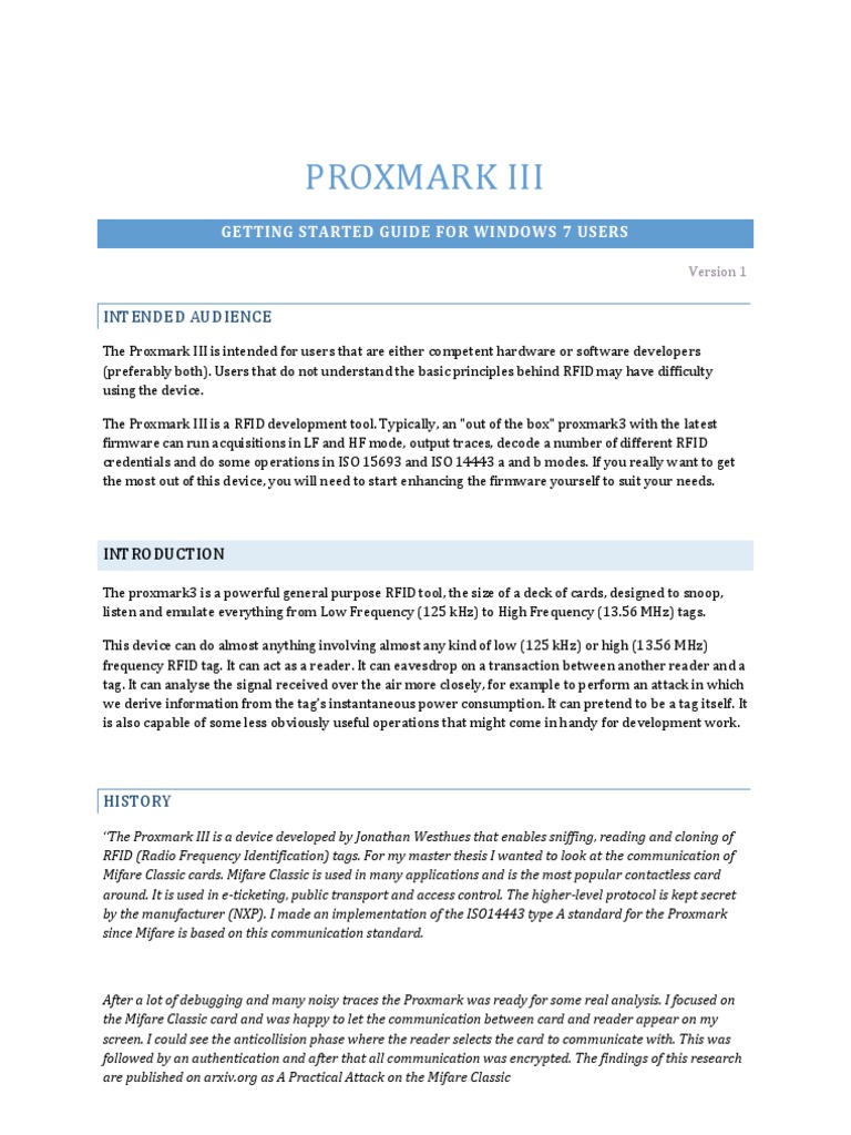 Proxmark III - Windows 7 GSG v1 | PDF | Field Programmable Gate Array ...