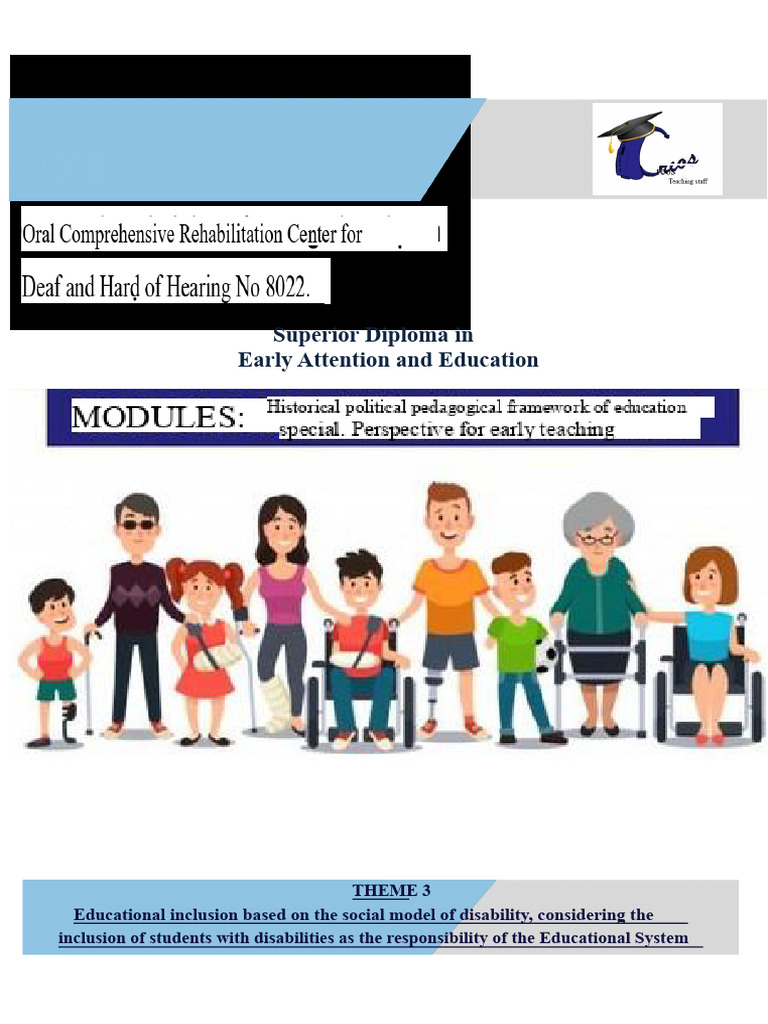 MODULE 1 - TOPIC 3 - Educational Inclusion Based On The Social Model of ...