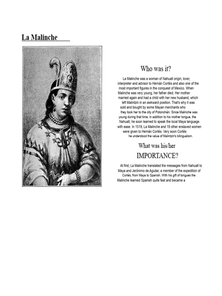 La Malinche: Key Figure in Conquest | PDF