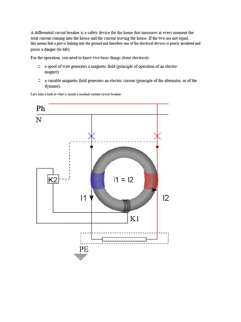 Residual Current Circuit Breaker | PDF | Electric Current | Fuse ...