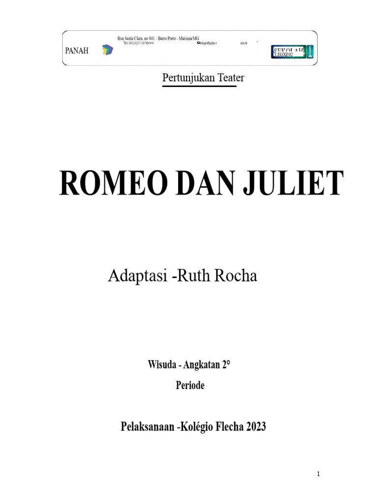 Teater Kolégio Flecha: Romeo dan Juliet | PDF
