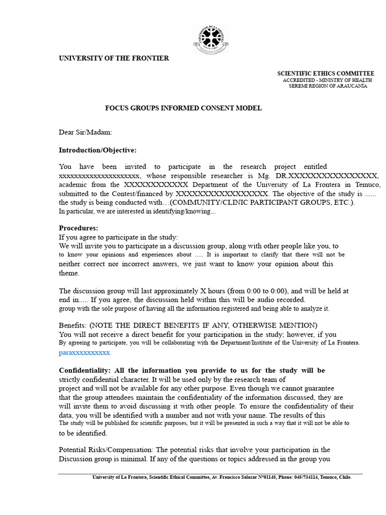 Informed Consent for Research Study | PDF | Informed Consent | Consent
