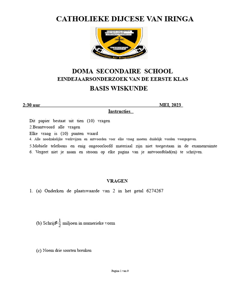 Wiskunde Formule Eén - Terminal | PDF