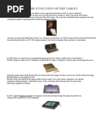 History of The Tablet | PDF | Tablet Computer | Laptop