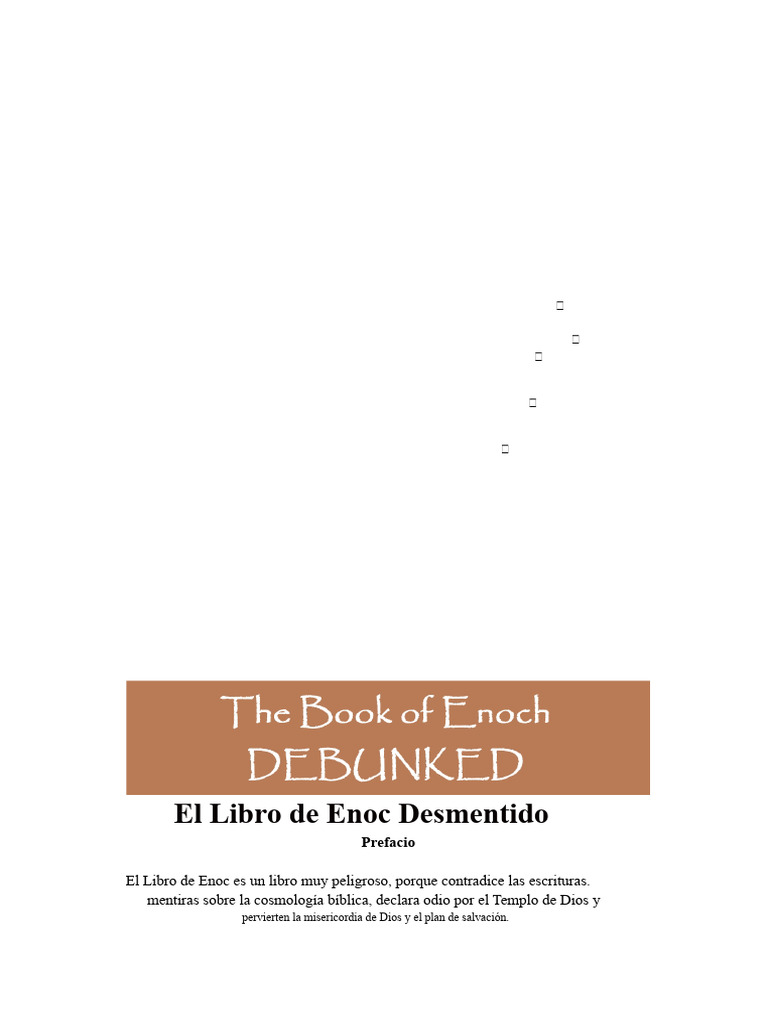 Desmitificando el Libro de Enoc | PDF | Libro de Enoc | Epístola De Judas
