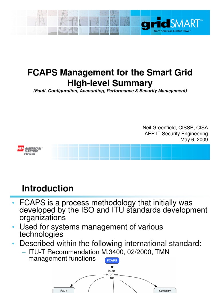 FCAPS Management For The Smart Grid | PDF | Computer Network ...