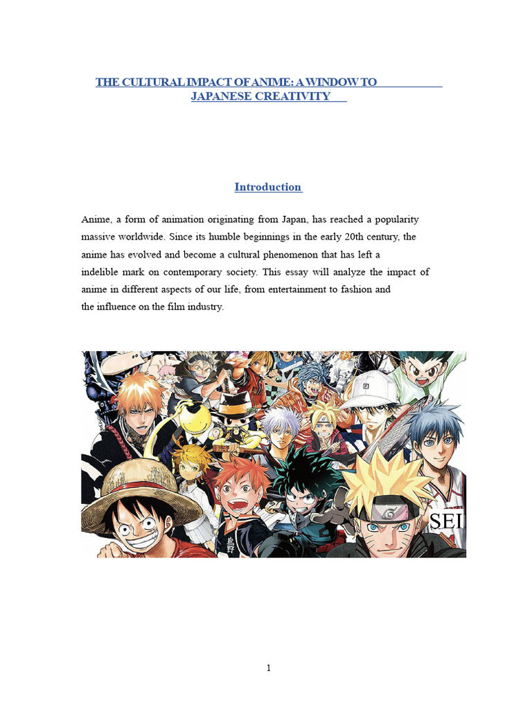 Cultural Impact of Anime Worldwide | PDF | Anime | Fandom
