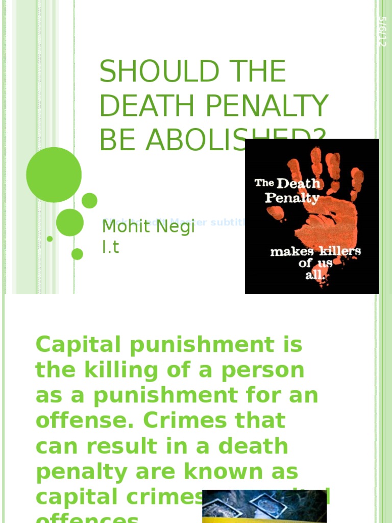 Death Penalty Power Point | PDF | Capital Punishment | Punishments