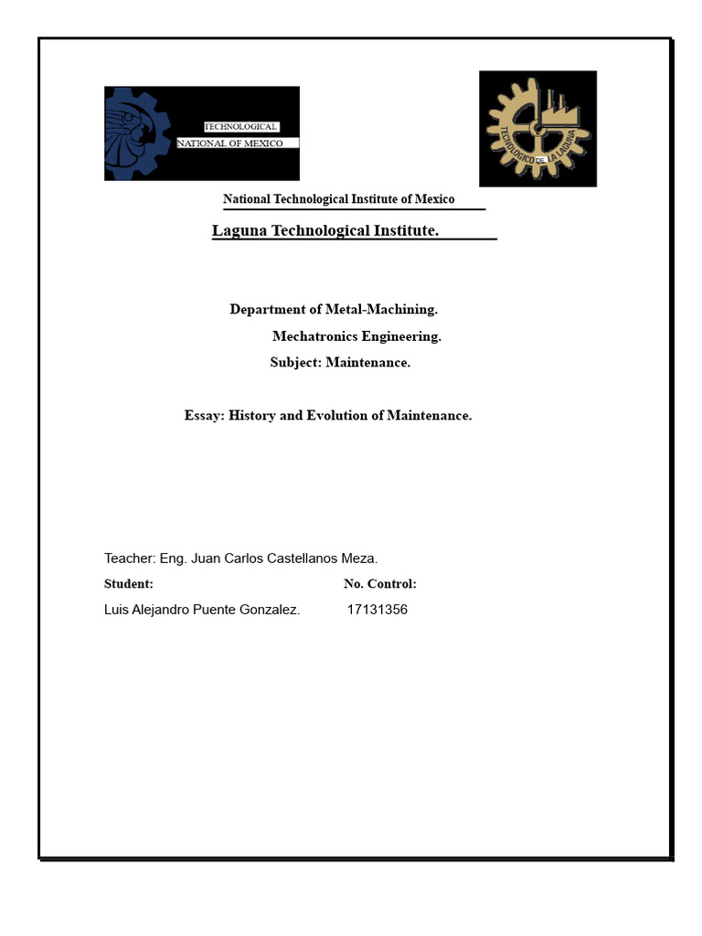 History and Evolution of Maintenance | PDF