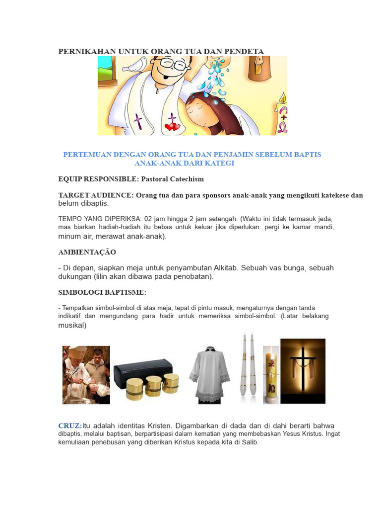 Simbol dan Elemen dalam Baptisan Anak | PDF