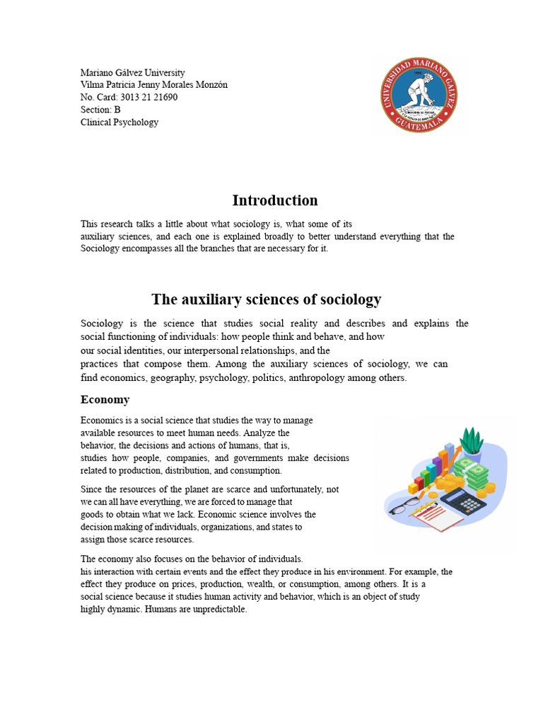 Overview of Sociology's Auxiliary Sciences | PDF | Social Sciences ...