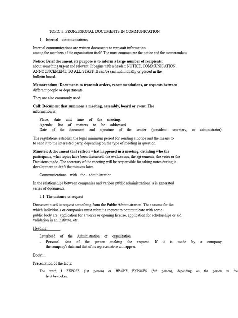 Professional Communication Documents | PDF | Memorandum | Communication