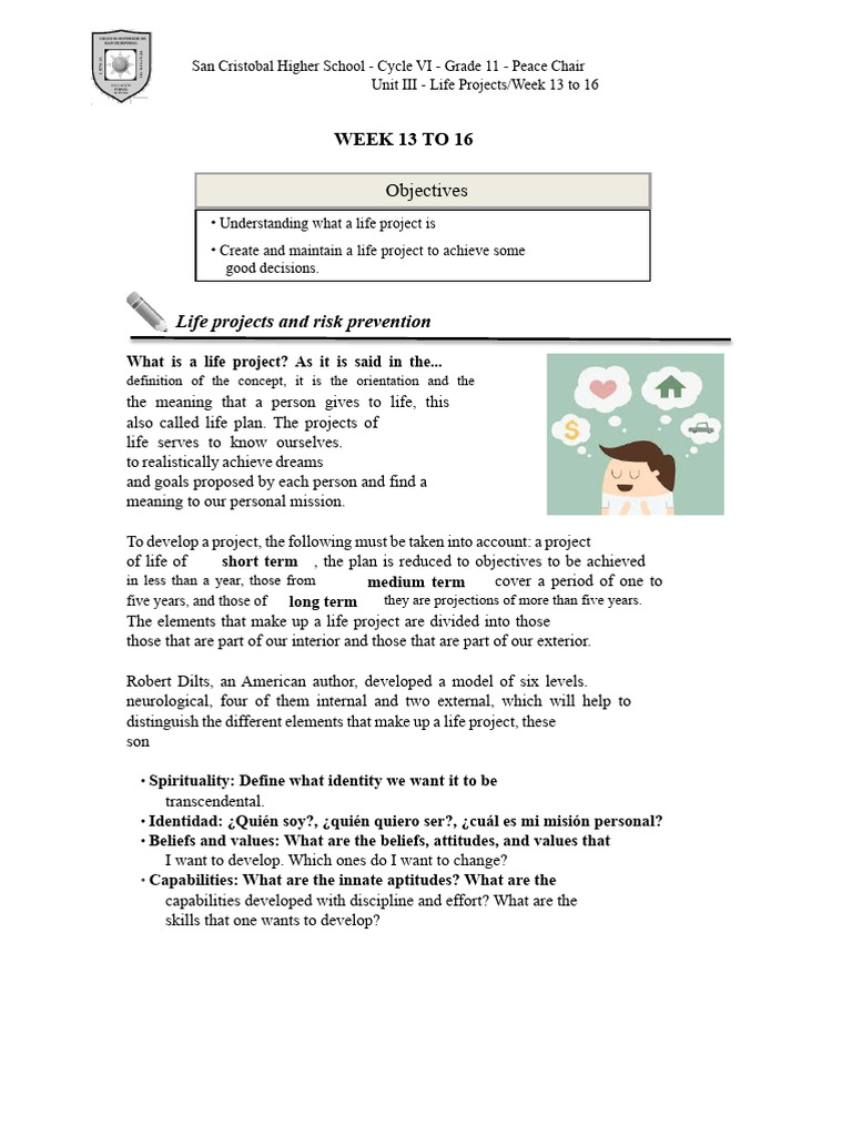 Chair of Peace - Cycle VI Grade 11 - Weeks 13 To 16 | PDF | Risk ...