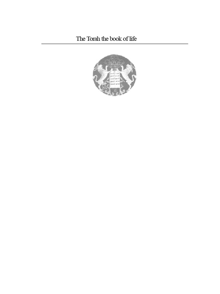 Jaia Barylko - The Tora, The Book of Life | PDF | Jews And Judaism