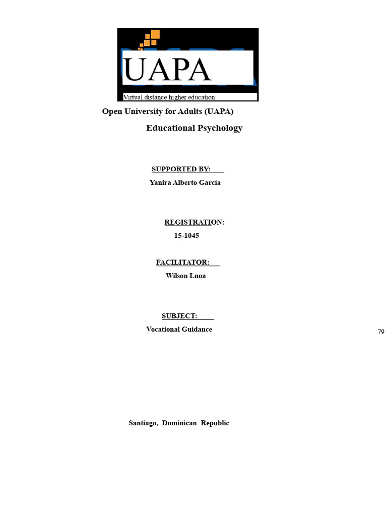 Vocational Guidance Plan (Uapa) | PDF | Vocational Education | Decision ...