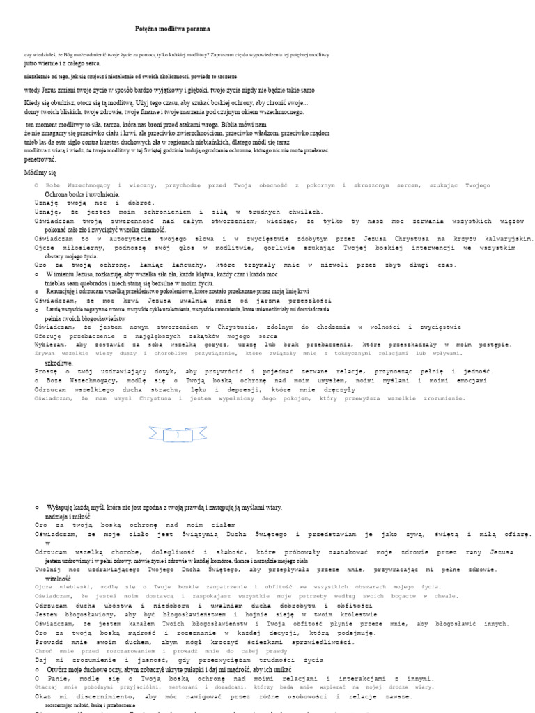 Potężna Modlitwa o 3 Rano Przez 7 Dni | PDF
