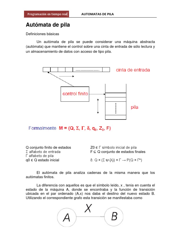 Automatas de Pila | PDF | Métodos formales | Lingüística