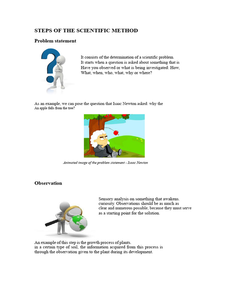 Steps of The Scientific Method | PDF | Hypothesis | Scientific Method