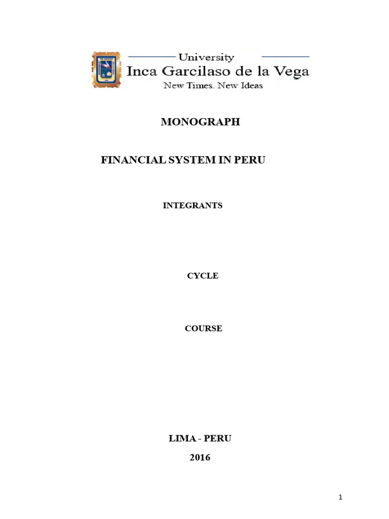 Overview of Peru's Financial Institutions | PDF | Money | Banks
