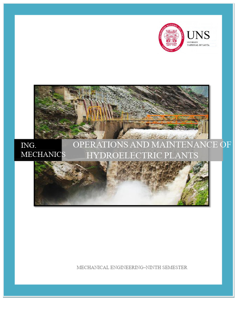 Operation and Maintenance of Hydroelectric Plants | PDF | Power Station ...