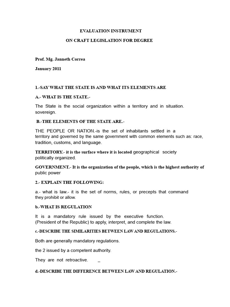 Questionnaire On Craft Legislation For Grade | PDF | Value Added Tax ...