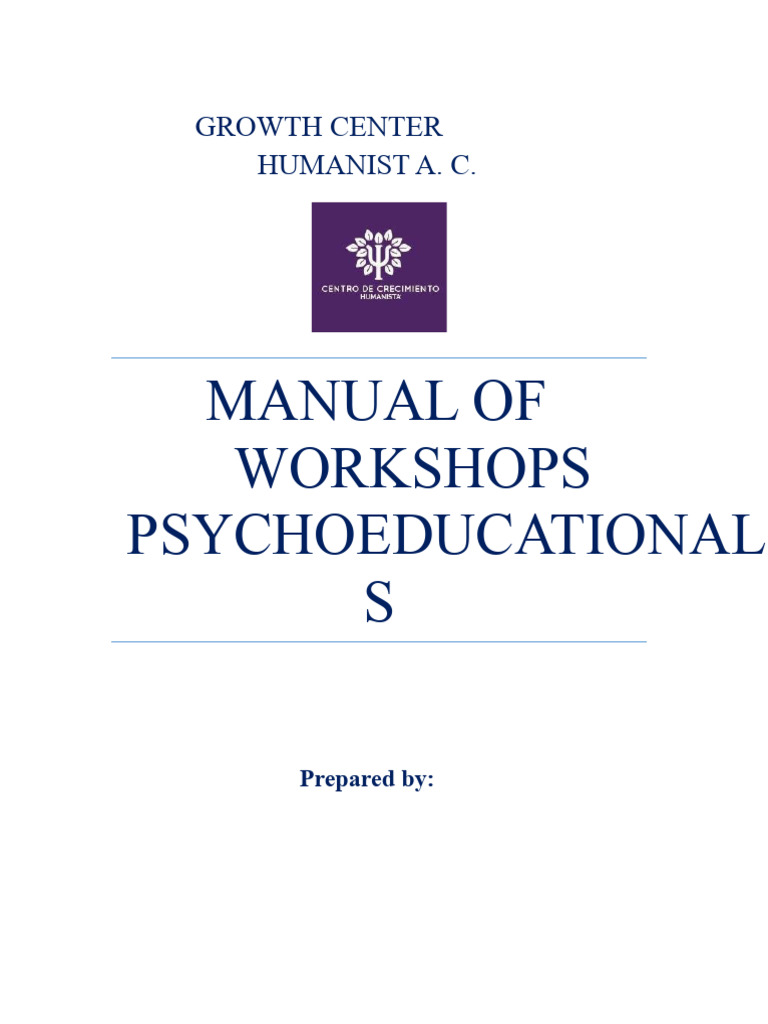 Manual of Psychoeducational Workshops | PDF | Emotions | Feeling