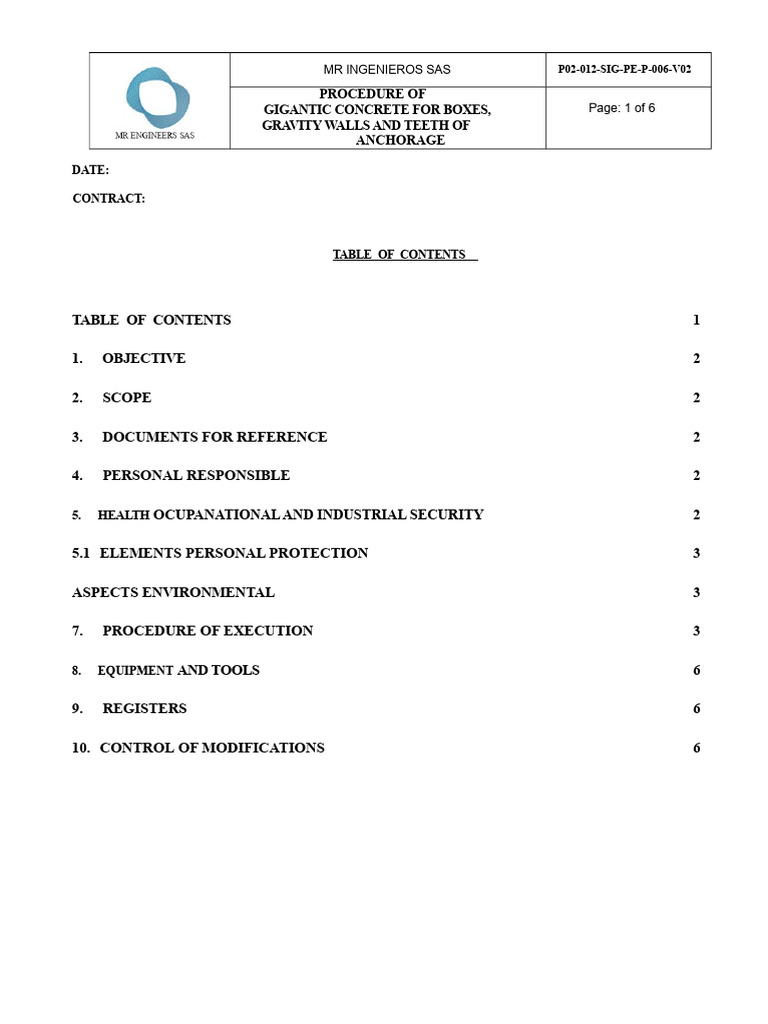 Cyclopean Concrete Procedure Guide | PDF | Concrete | Structural ...
