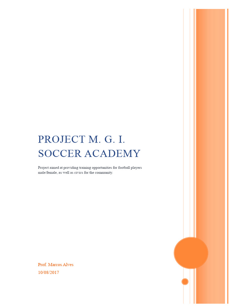 Soccer Academy Project for Youth Development | PDF | Association Football