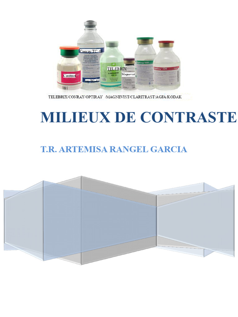 Agents de contraste en radiologie | PDF | Iode | Ion