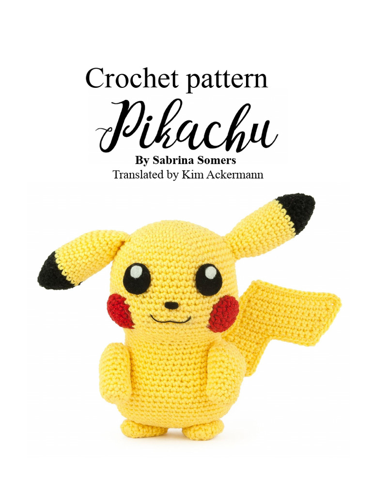 Crochet Pattern Pikachu French 1 | PDF | Crochet | Textiles