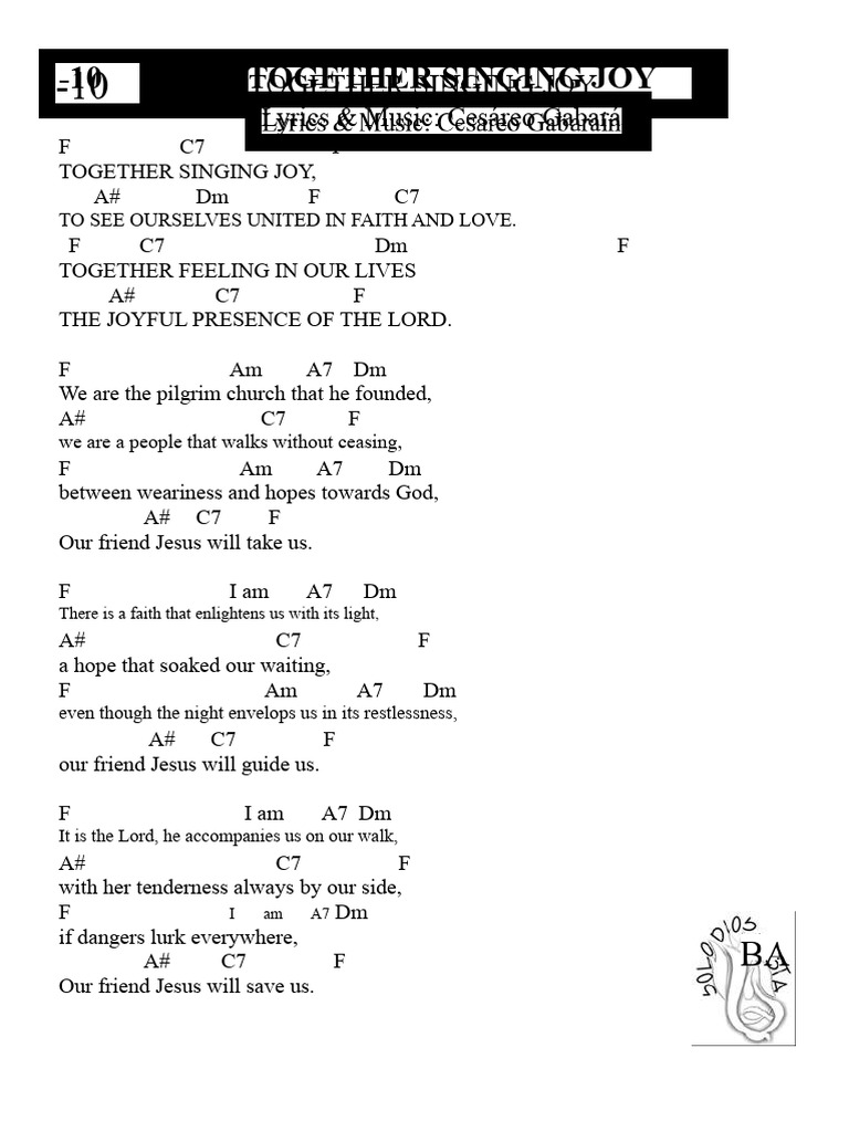 Together Singing Joy Lyrics | PDF