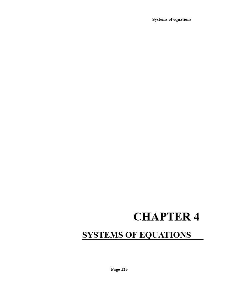 Chapter 4 Systems of Equations and Bibliography (Pre-University) | PDF | Equations | Quadratic ...