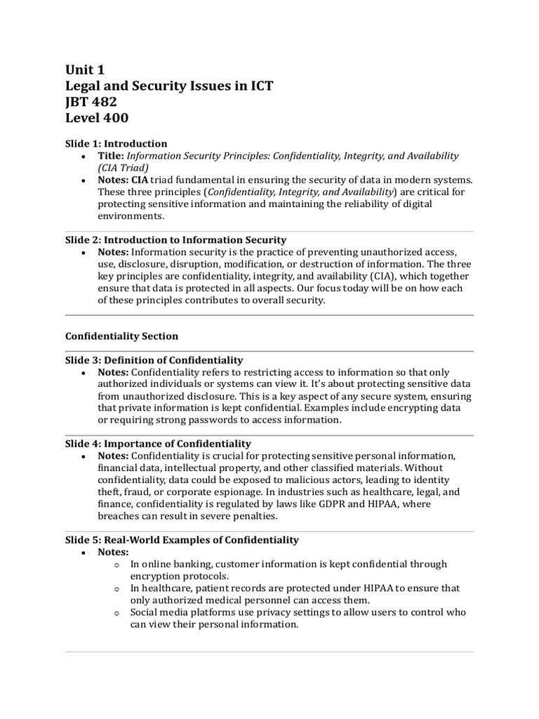 CIA Triad: Security Principles Explained | PDF | Information Security ...