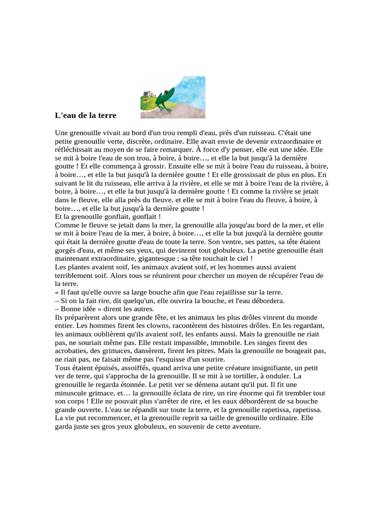 L'eau de La Terre | PDF