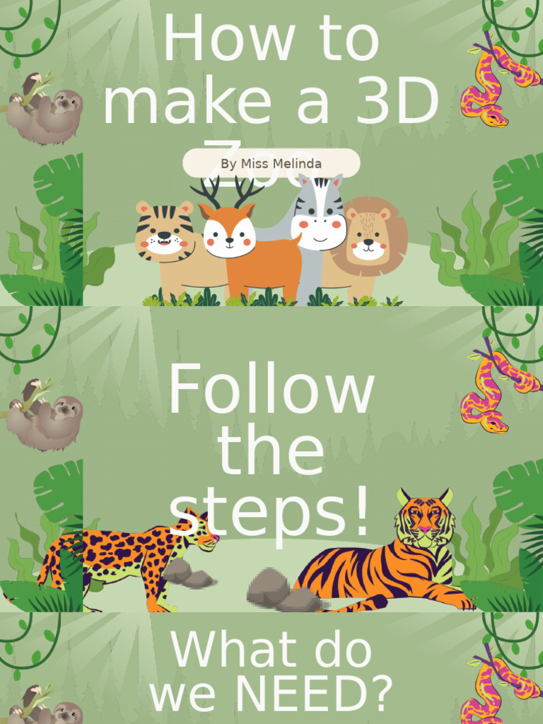 3D Zoo Animal Project | PDF