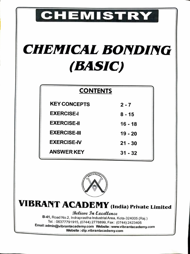 Chemical Bonding (Basic) | PDF