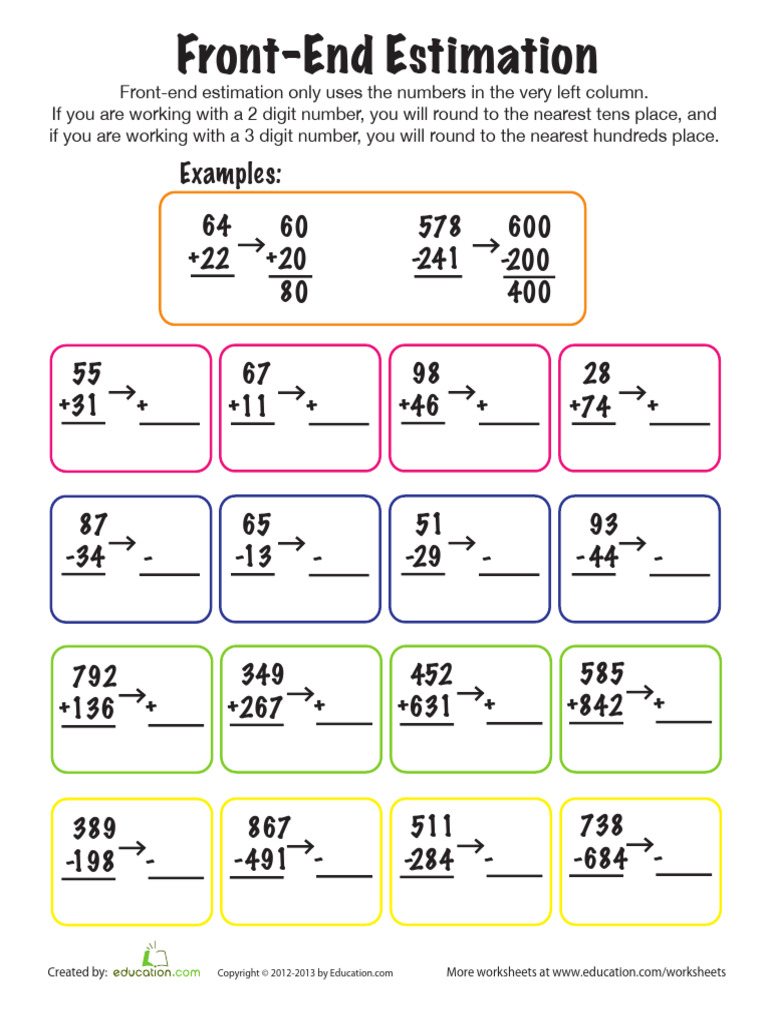 Practice Front End Estimation | PDF