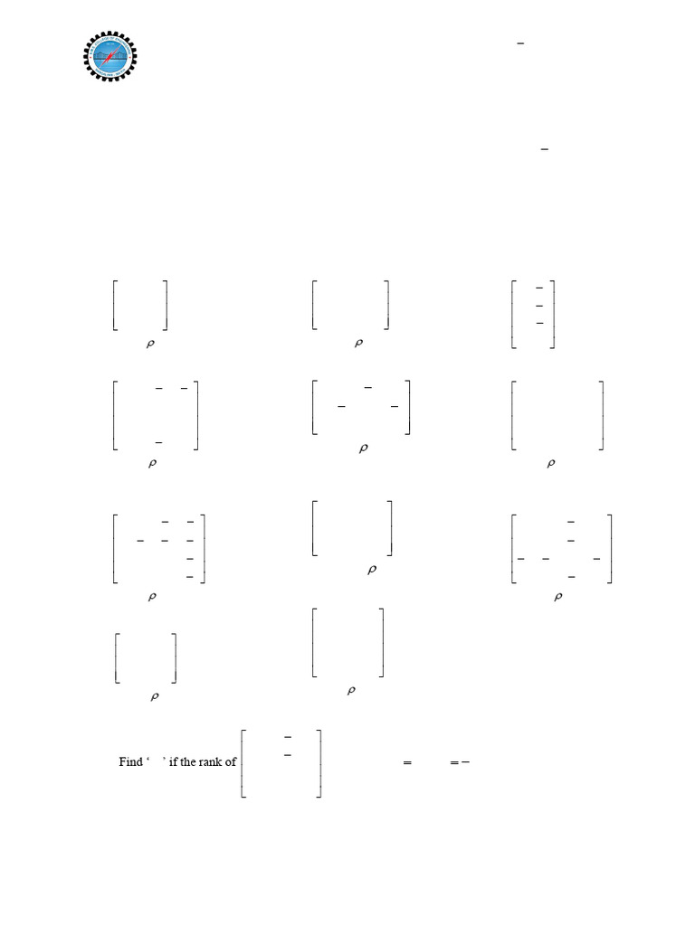Linear Algebra: Matrices & Equations | PDF | Eigenvalues And ...