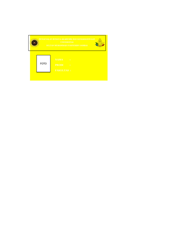 Name Tag Maba 2025 | PDF