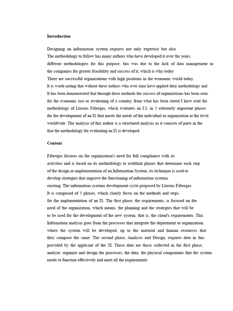 Llorens Fabregas Methodology PDF | PDF | System | Conceptual Model