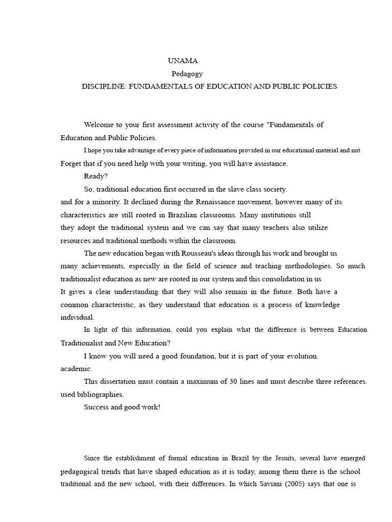Traditional vs. New Education in Brazil | PDF | Pedagogy | Teachers