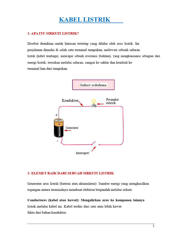 Panduan Lengkap Sirkuit Listrik dan Energi | PDF