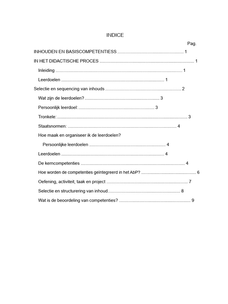 De Inhoud in Het Didactisch Proces | PDF