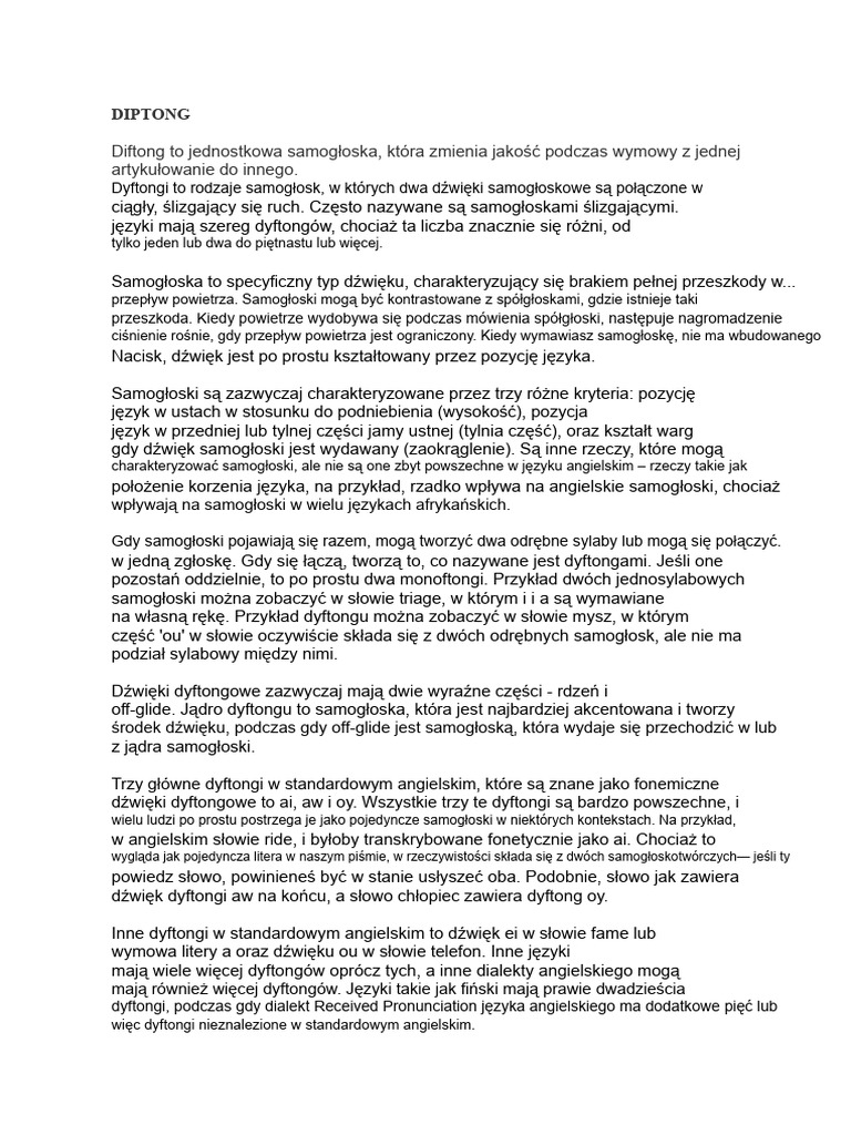 DIPTONG | PDF