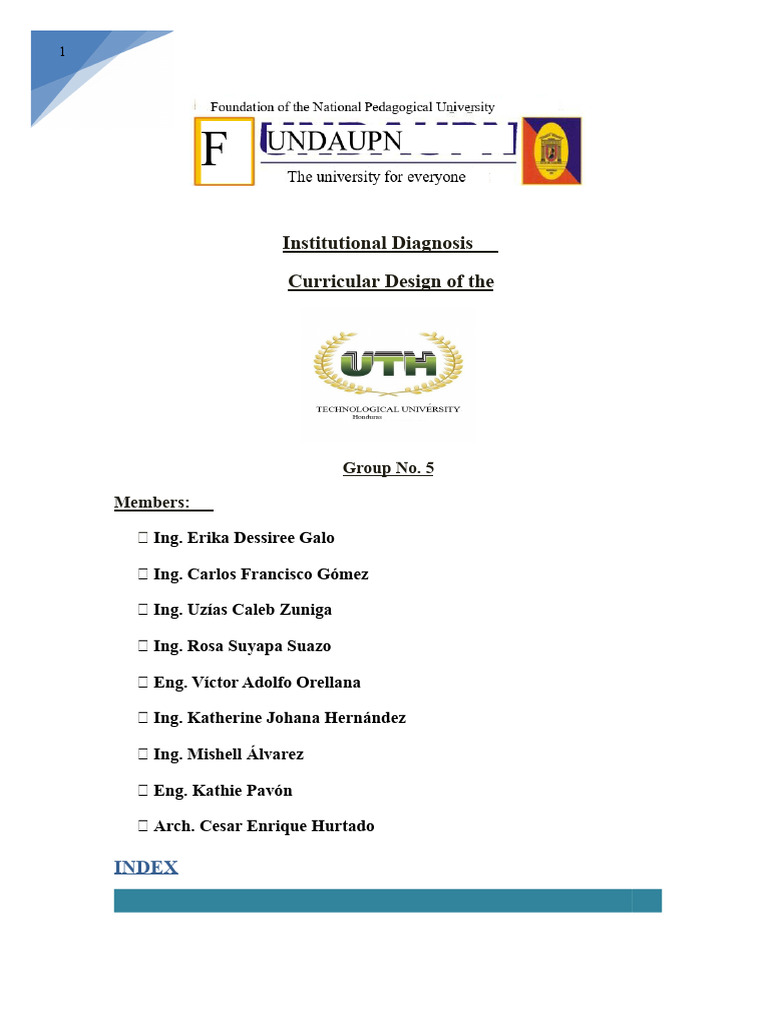 Institutional Diagnostic Report and Curriculum Design Uth | PDF | Critical Thinking | Tourism