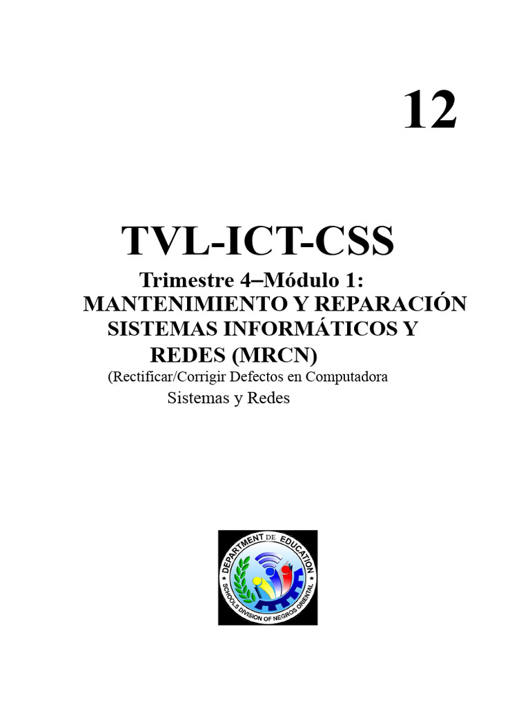 TVL CSS CSS 12 Q3 M1 2 Planificar y Preparar para El Mantenimiento y Reparación LAZ | PDF ...