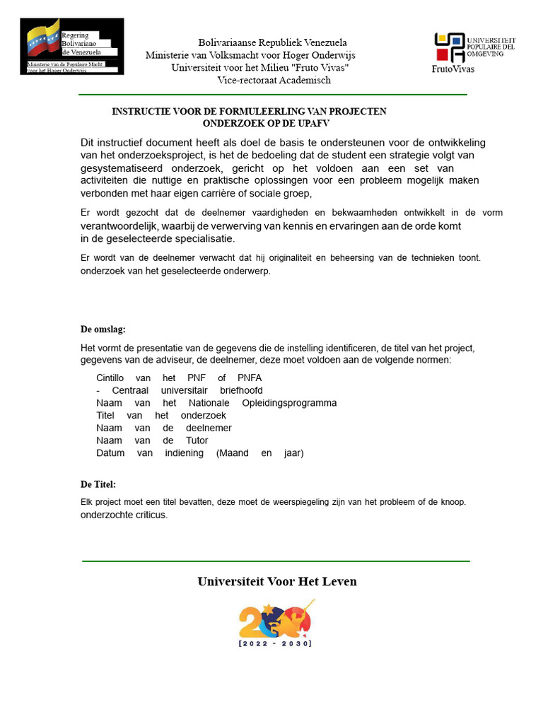 Instructie Speciaal Afstudeerwerk Upafv | PDF